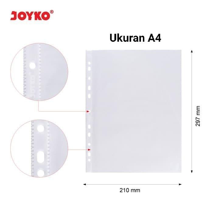 Jual JOYKO SHEET PROTECTOR PELINDUNG KERTAS MAP PLASTIK A4 F4 (10 sheet ...