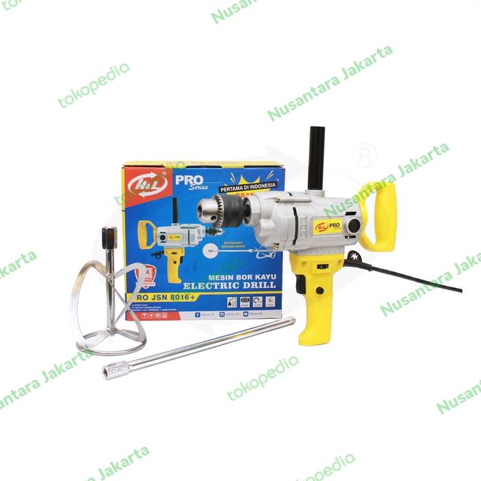 Jual Mesin bor mixer listrik kayu 16 mm Pengaduk cat semen HL Pro 8016 ...