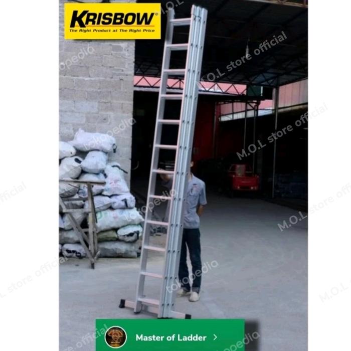 Jual KRISBOW TANGGA PLN/TANGGA Ekstension Alumunium 28 FT 9 meter SJ ...