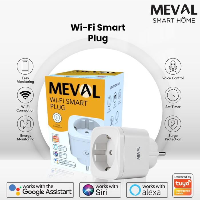 Promo MEVAL Smart Plug Wifi Socket Wireless 16A - Jakarta Barat - Meval ...