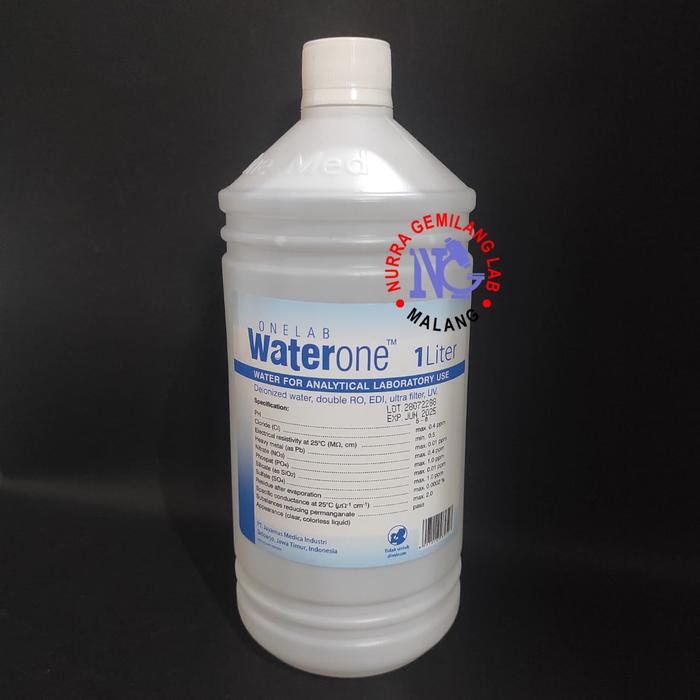 Jual Aquabidest | Deionized Water WaterOne 1L Onemed - Kota Malang ...