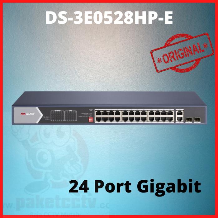 Jual Hikvision Switch 24 Port Gigabit Unmanaged POE Switch DS-3E0528HP-E - Jakarta Utara - Raja ...
