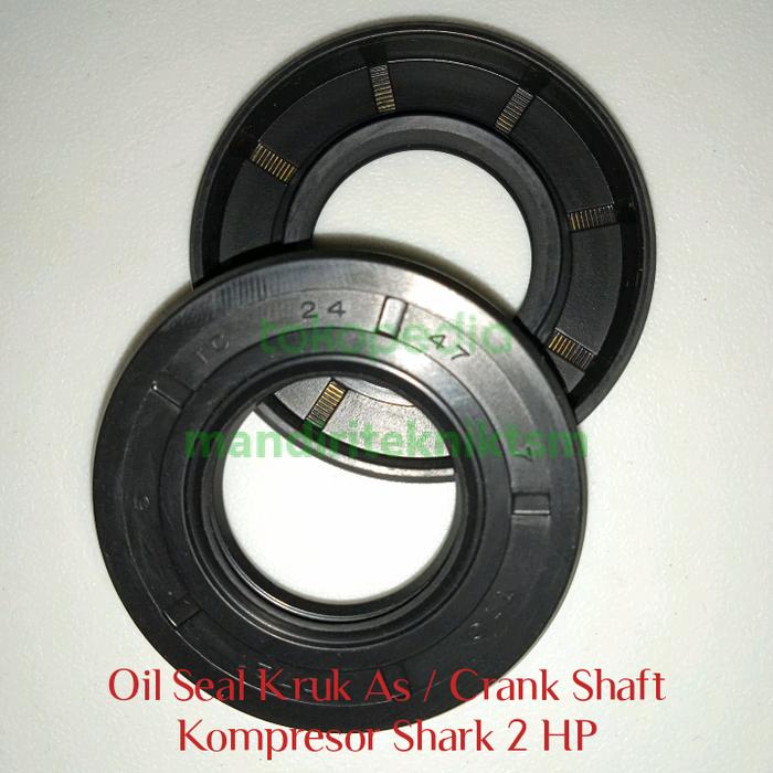 Jual Oik seal crank shaft shark / Sil kruk as kompresor SHARK 2 HP ...