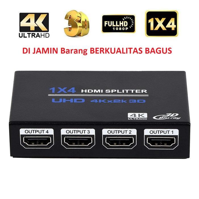 Jual 4K*2K HDMI Hub Switch Splitter TV Switcher w/ IR Remote - Black ...