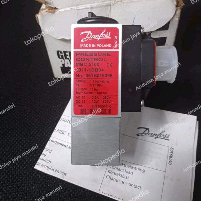 Jual DANFOSS PRESSURE CONTROL MBC 5100 2011-1DB04 (15BAR) - Jakarta Barat - Andalan jaya mandiri ...