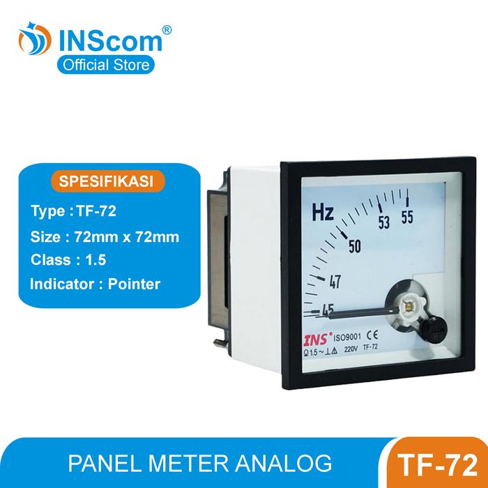 Jual PANEL METER ANALOG FREQUENCY HZ 72X72 JARUM POINTER INSCOM - Kota Surabaya - Inscom ...