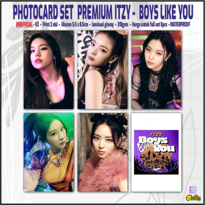 Jual Photocard set Premium Itzy Cheshire & Itzy season greeting 2023 ...