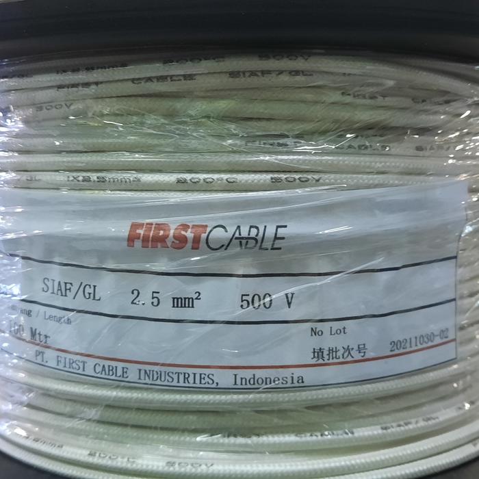 Jual kabel anti panas SIAF/GL 2.5 mm2 First Cable 100m - Jakarta Pusat ...