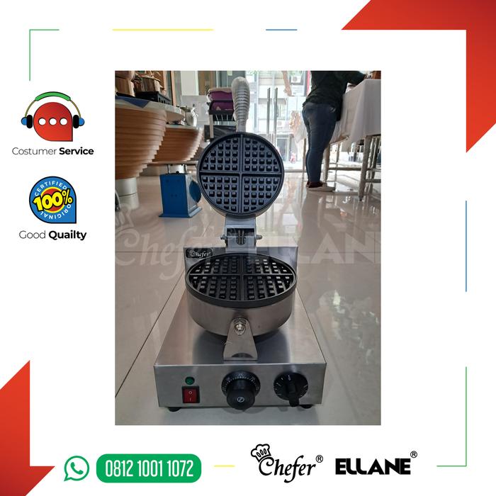 Jual Mesin Pembuat Waffle / Waffle Baker Single Plate Merk Chefer EWB ...