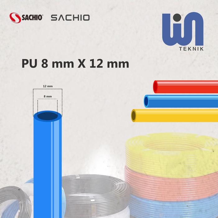 Jual SELANG PU / SELANG ANGIN / POLYURETHANE HOSE PU MERK SACHIO - 8 mm ...