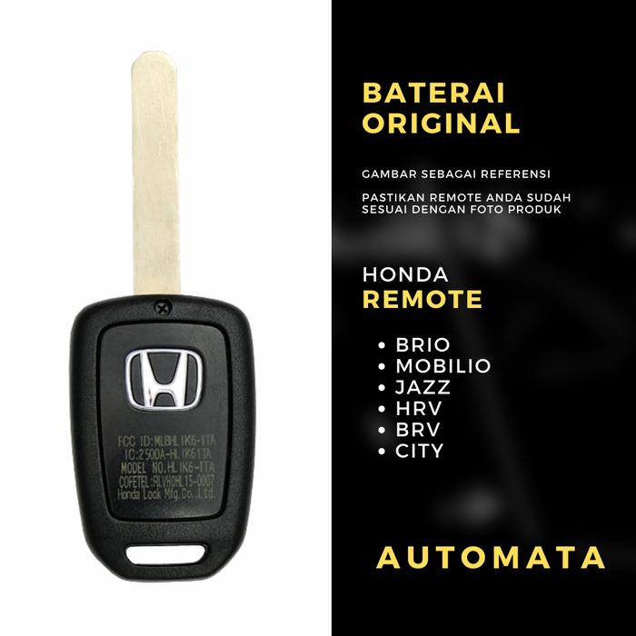 Jual baterai remote kunci mobil honda brio 2017 original panasonic ...