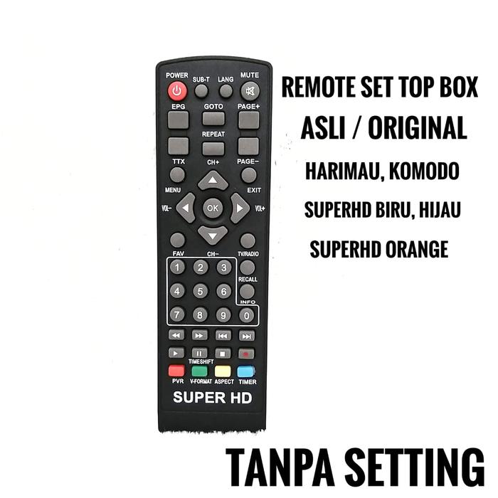 Jual Remote Set Top Box Harimau - Remote STB Super HD Tv Digital ...