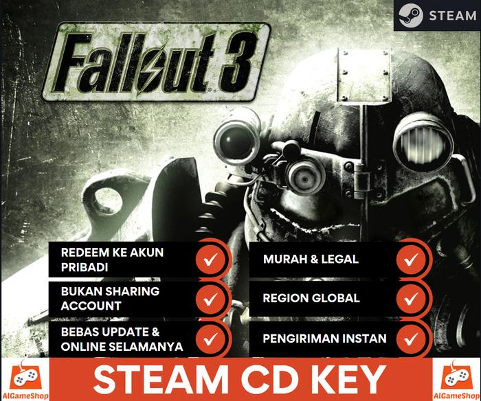 Jual Fallout 3 Original PC Game Steam - Kab. Pandeglang - ALGameShop ...
