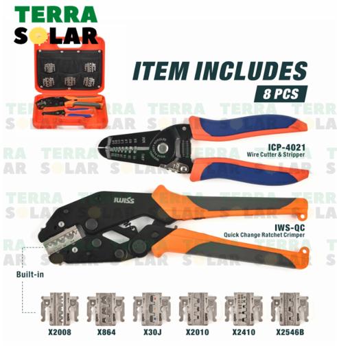 Jual IWISS Crimping Tool Set IWS-QC Box 8pcs Tang Skun Mata Snap in ...