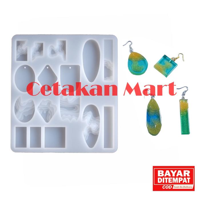 Jual CM Cetakan Silikon Resin Epoxy Jewellery Craft DIY Island Beach 16 Cav - Kab. Bogor ...