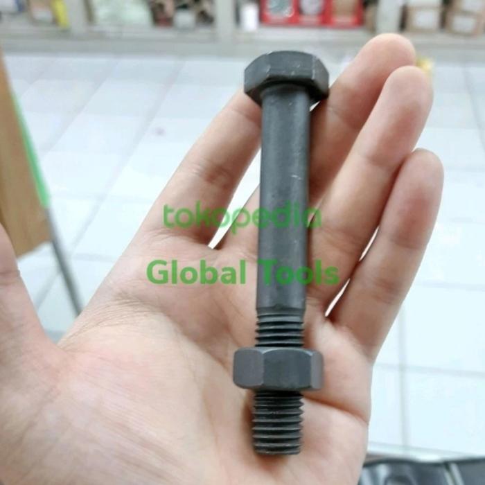 Jual baut mur baja 88 m12x90 baja 8.8 HTB m12 x 90 baut hitam hex bolt nut - Jakarta Barat ...
