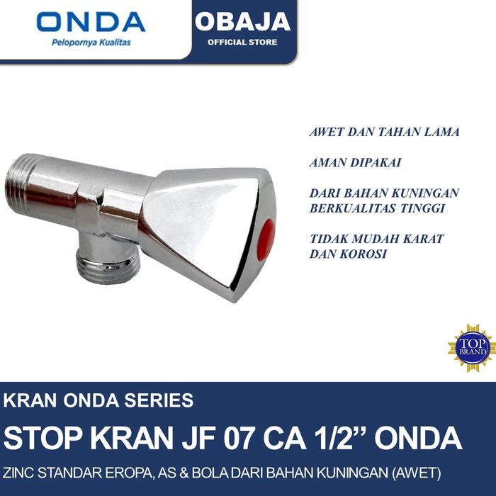 Jual STOP KRAN JF 07 CA ONDA/KRAN SHOWER WC CLOSET JF 07 CA ANGLE VALVE - Kota Tangerang - Obaja ...