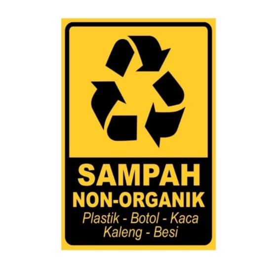 Jual STIKER VINYL SAMPAH MEDIS/SAMPAH ORGANIK 10X15CM SIGN RAMBU K3 ...