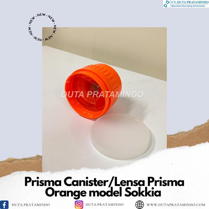 Jual Prisma/Prism Canister Oranye / Lensa Prisma Orange model Sokkia ...