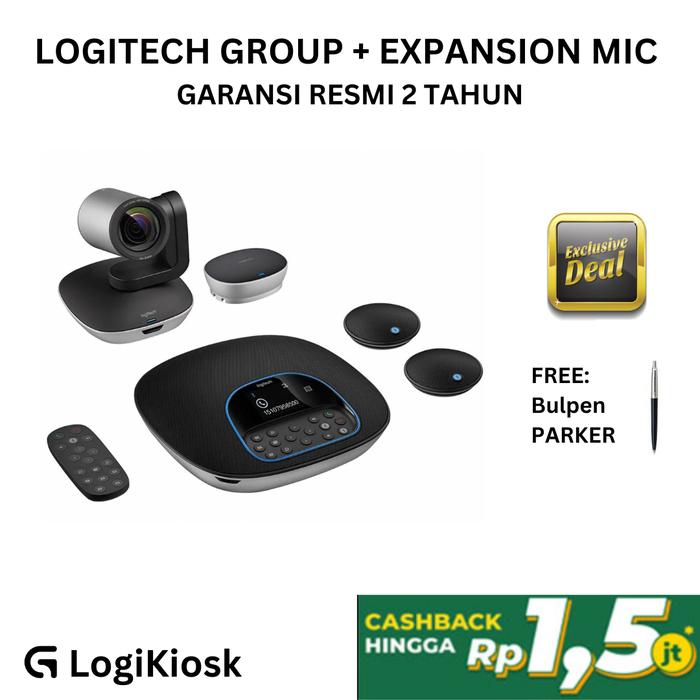 Jual LOGITECH GROUP Plus EXPANSION MIC - GARANSI RESMI 2 TAHUN ...