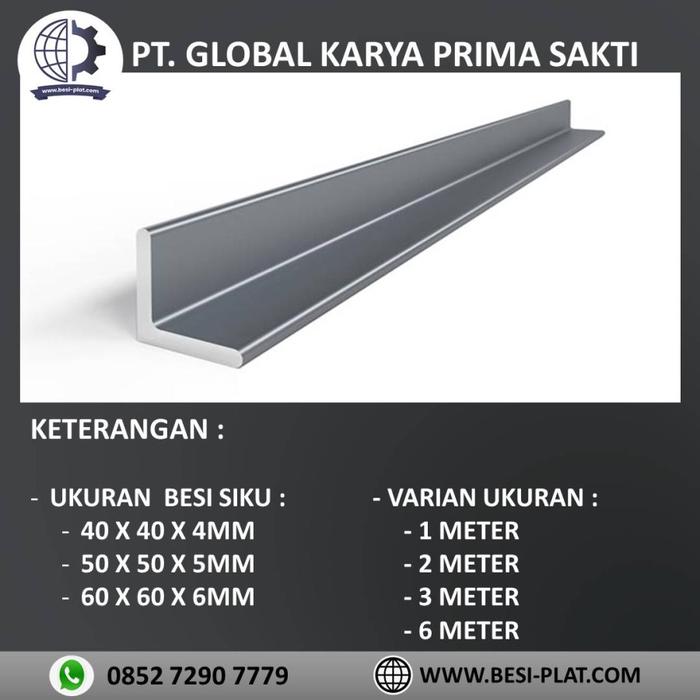 Jual Besi Siku 40 x 40 x 4 x 0.50 Meter - Kota Tangerang - Global Karya ...