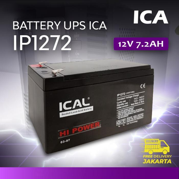 Jual BATTERY UPS AKI KERING ICAL 12V 7,2AH SEALED LEAD-ACID IP1272 - Jakarta Pusat - TokoUPS ...