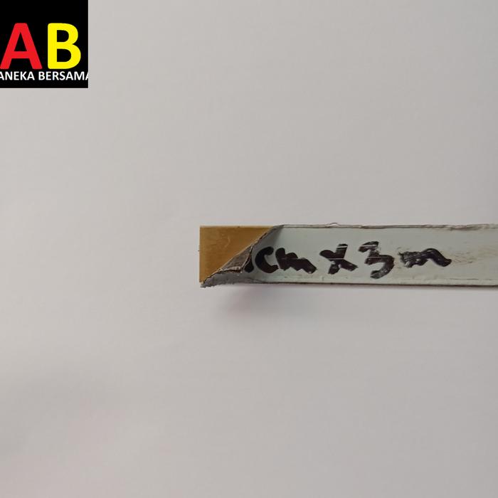 Jual Plat Strip Stainless Steel Gold Hairline Lebar 1cm Panjang 3m ...