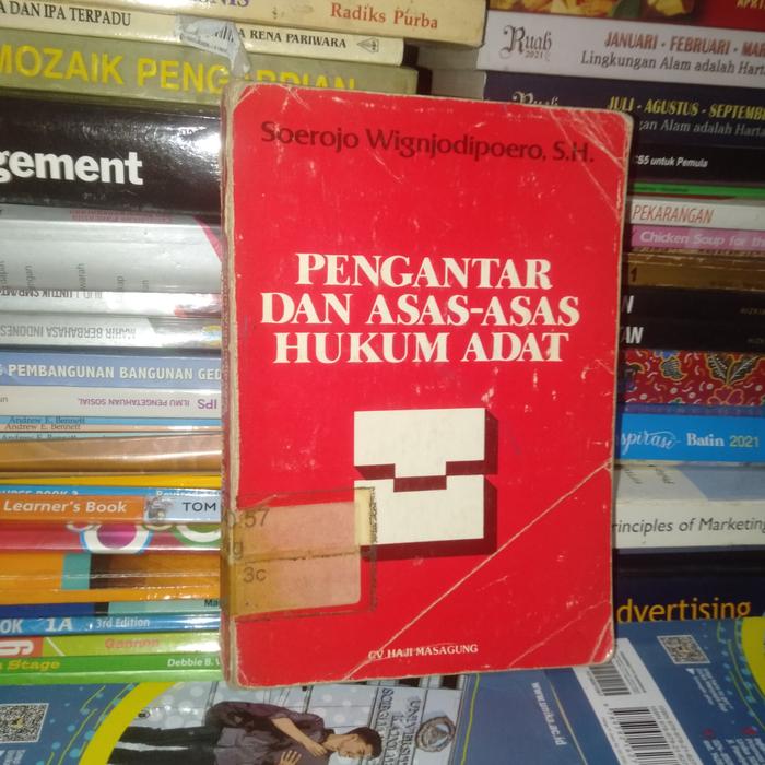 Jual ORIGINAL BUKU PENGANTAR DAN ASAS-ASAS HUKUM ADAT - SOEROJO ...