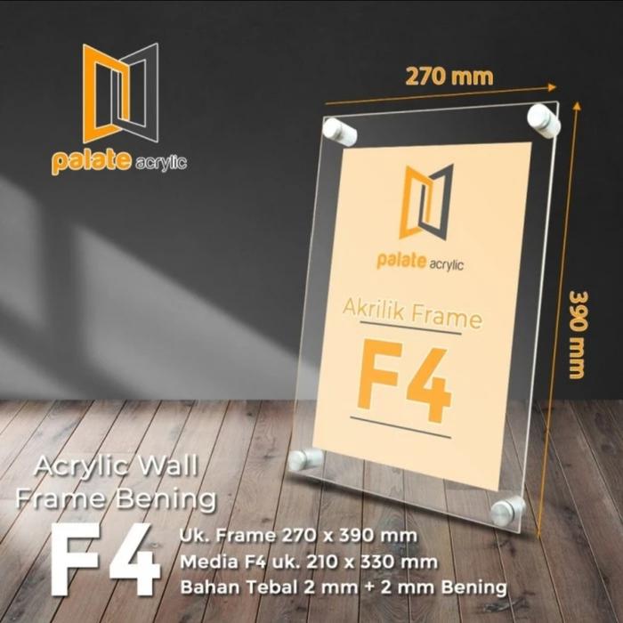Promo AKRILIK FRAME F4 LANDSCAPE / POTRAIT - 2MM - Kota Surabaya ...