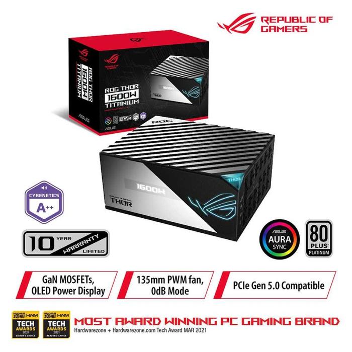Jual PSU ASUS ROG THOR 1600W Titanium | ROG-THOR-1600T-GAMING - Jakarta ...