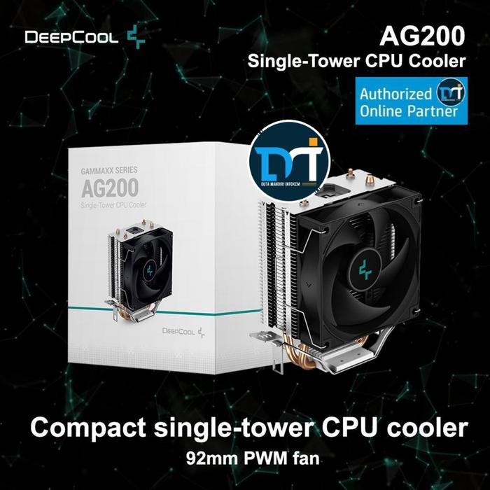 Jual DeepCool AG200 - Compact Single Tower Air CPU Cooler for Intel ...