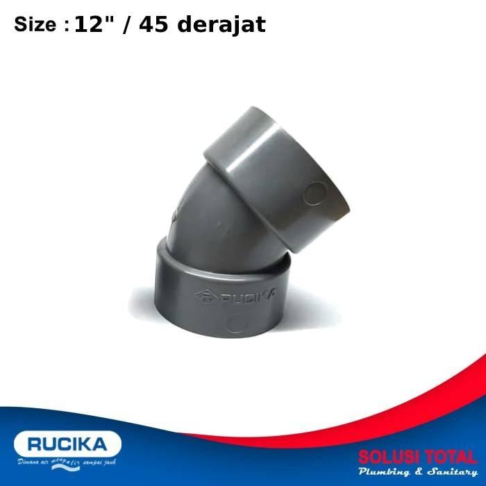 Jual Knee PVC D 12 / 45 derajat Elbow Knie Keni 12 inch 45 Rucika - Jakarta Selatan - Solusi ...