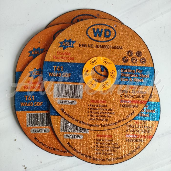 Jual Cutting disc WD 4inch / Batu gerinda WD 105×1.2mm / WD 4" T41 WA60 ...
