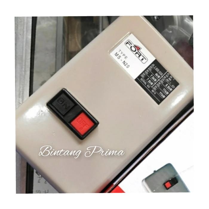 Jual Magnetic Switch/DOL Stater/ DOL Motor Stater MS-N20 220V/380V Fort ...