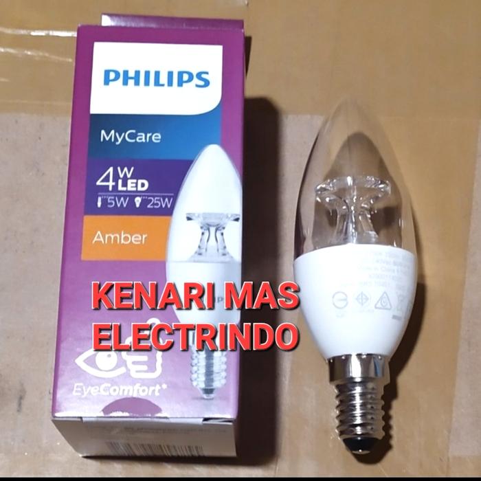 Jual PHILIPS LAMPU CANDLE LED 4W 4WATT 4 W E14 2700K KUNING - Jakarta ...