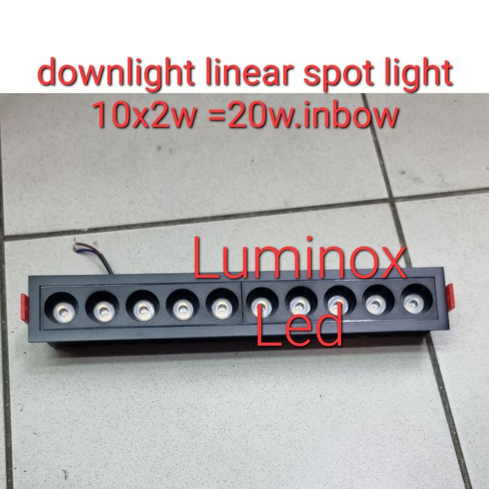 Jual downlight wall washer 4000k 20watt 10mata / spotlight plafon 20w ...