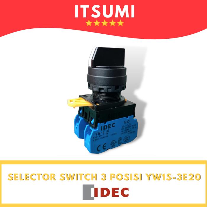 Jual IDEC SELECTOR SWITCH 22mm 3 POSISI YW1S-3E20 - Kota Batam - ITSUMI | Tokopedia