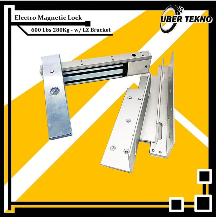 Jual Magnetic Lock 600Lbs + Bracket LZ - EMLock Access Control Door ...