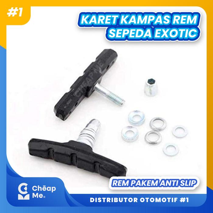 Jual Kampas Rem Sepeda merk EXOTIC Karet Rem Kunci L UNIVERSAL - Kab ...