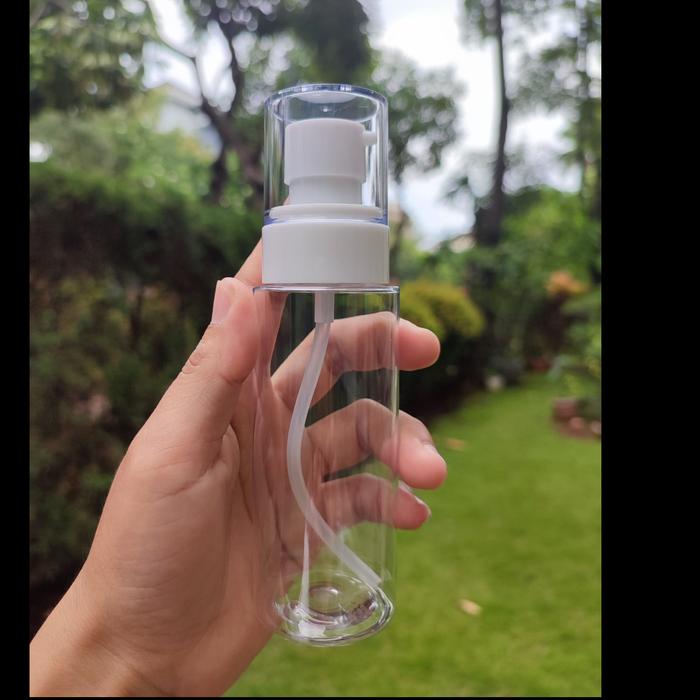 Jual Botol Plastik 100ml Pump Botol Kosmertik Skincare Botol Kosong ...