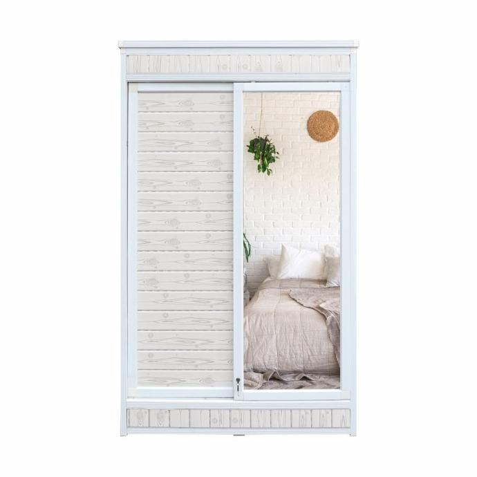 Jual Lemari Baju Plastik Pvc - Lemari Pakaian Plastik Sliding 2 Pintu ...