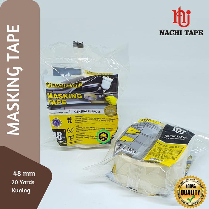 Jual Masking Tape Nachi 48 mm x 20 Yards Lakban Kertas - Kota Bandung ...