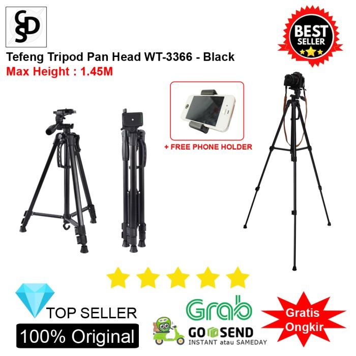 Jual Tefeng Tripod Pan Head T3520 Black - For DSLR Mirrorless Smartphone - Kota Tangerang ...