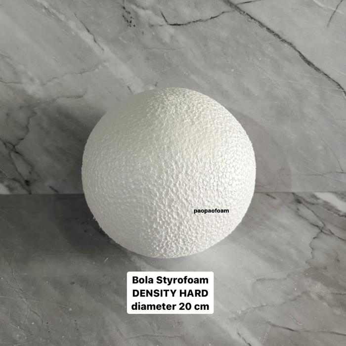 Jual Bola Gabus / Bola Styrofoam Bola Bulat Dekorasi diameter 20 cm ...