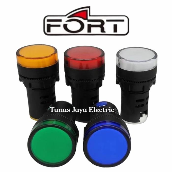 Jual Pilot Lamp LED 22m MERAH/KUNING/HIJAU AD22-22DS 220V FORT - Kuning ...