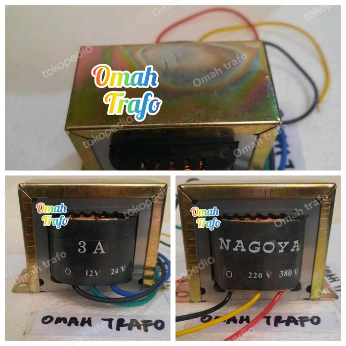 Jual trafo travo step down 3 ampere 220/380vac to 12/24vac model klem ...