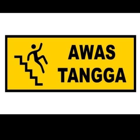 Jual STIKER VINYL AWAS JATUH 10X23CM SIGN RAMBU K3 - Jakarta Utara ...