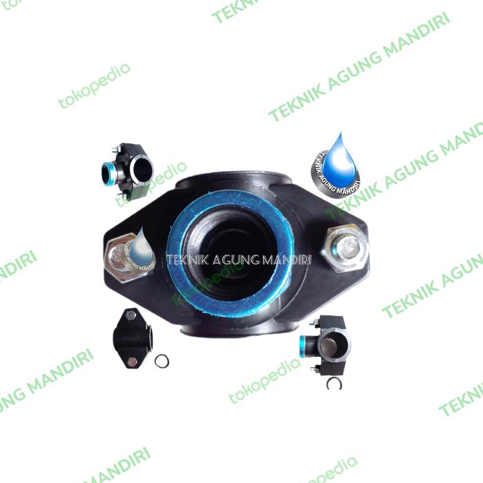 Jual Clam saddle HDPE 32 × 1/2" inch | tapping saddle pipa HDPE pipa ...