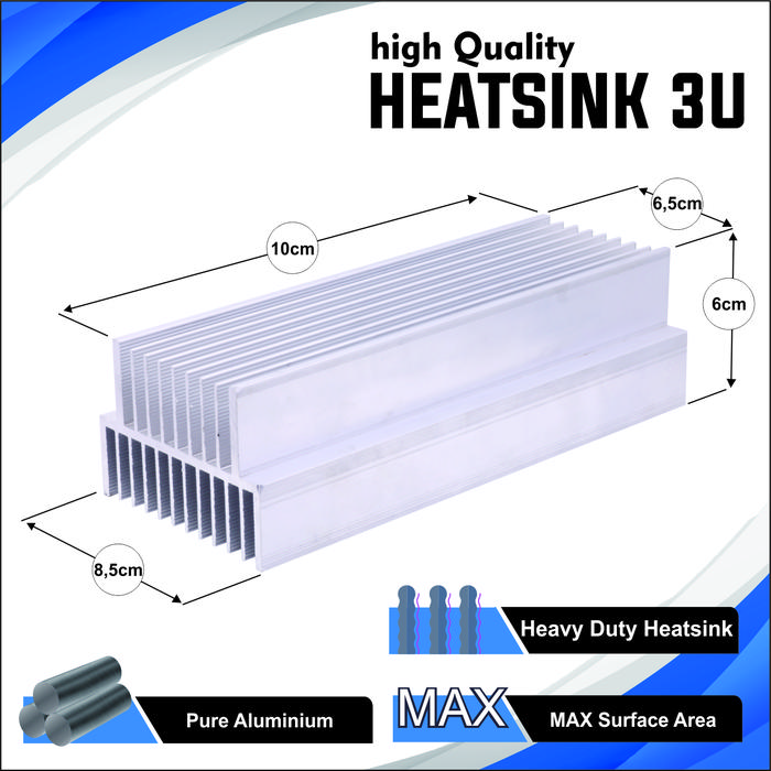 Jual HEATSINK PENDINGIN 3U 21 SIRIP 10 CM TEBAL - Jakarta Pusat ...