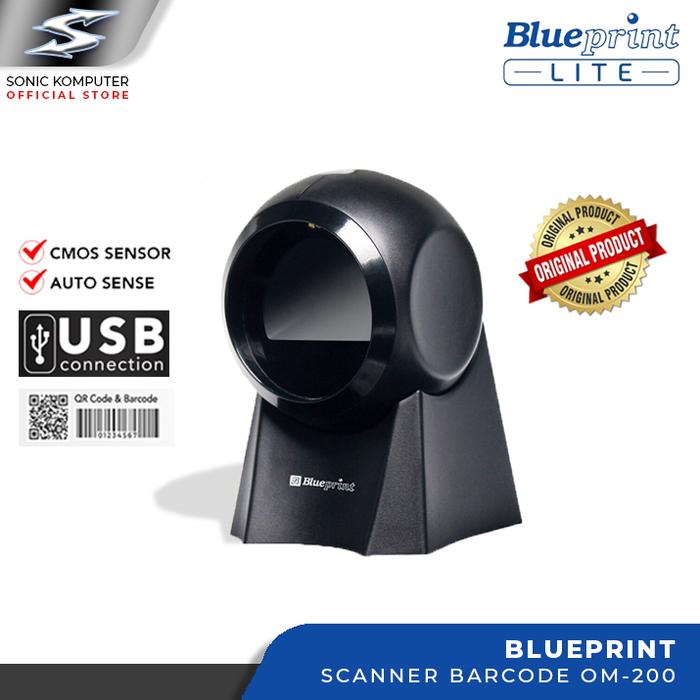 Jual Omni Barcode Scanner OM200 BLUEPRINT 2D Auto Scan QR code ...